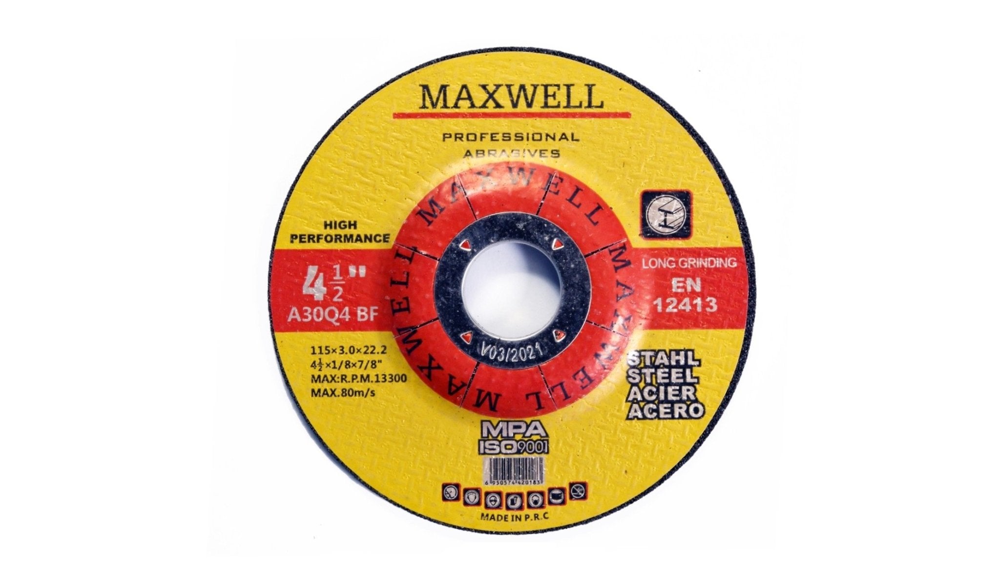 Maxwell Metal Grinding Disc | Smooth Grinding | Speedex Technical